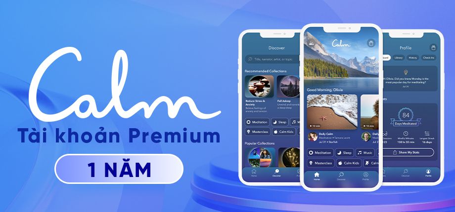 Tài khoản Calm Premium (1 năm) | Divine Shop